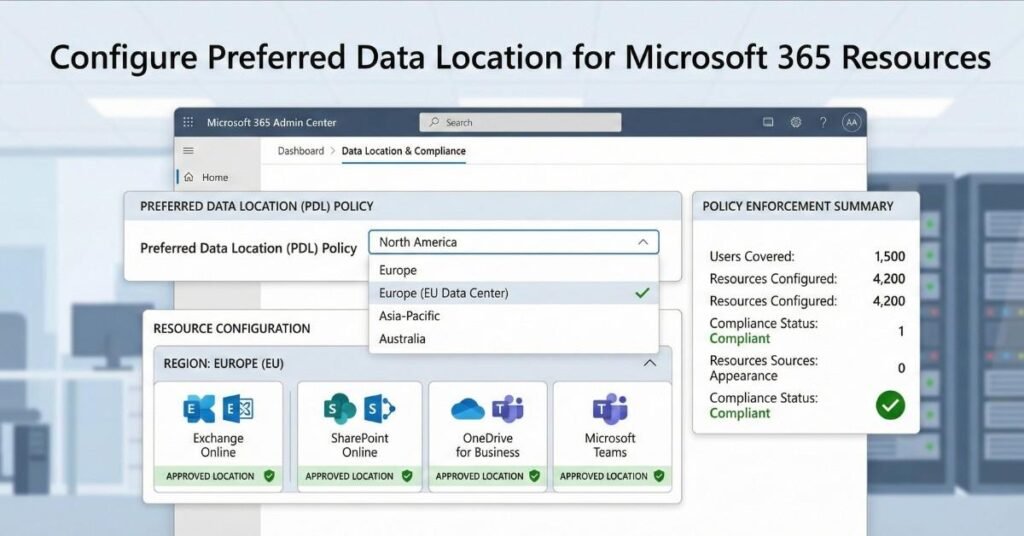Configure Preferred Data Location for Microsoft 365 Resources ...